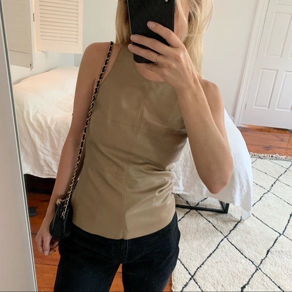 Bailey 44 | Tops | Bailey44 Leather And Jersey Tank Xs | Poshmark